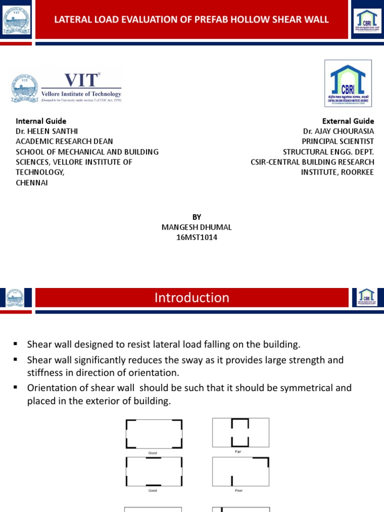 Lateral Load on Prefab Shear Walls | PDF | Fracture | Deformation ...