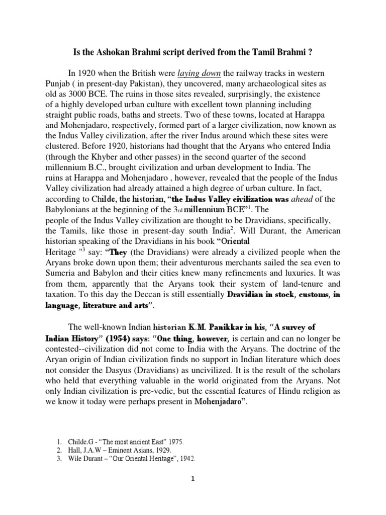 Is The Ashokan Brahmi Script Derived Fro | PDF | Ashoka | Shiva