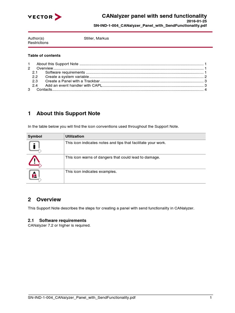 SN-IND-1-004 CANalyzer Panel With SendFunctionality | PDF | Icon (Computing) | Software Development