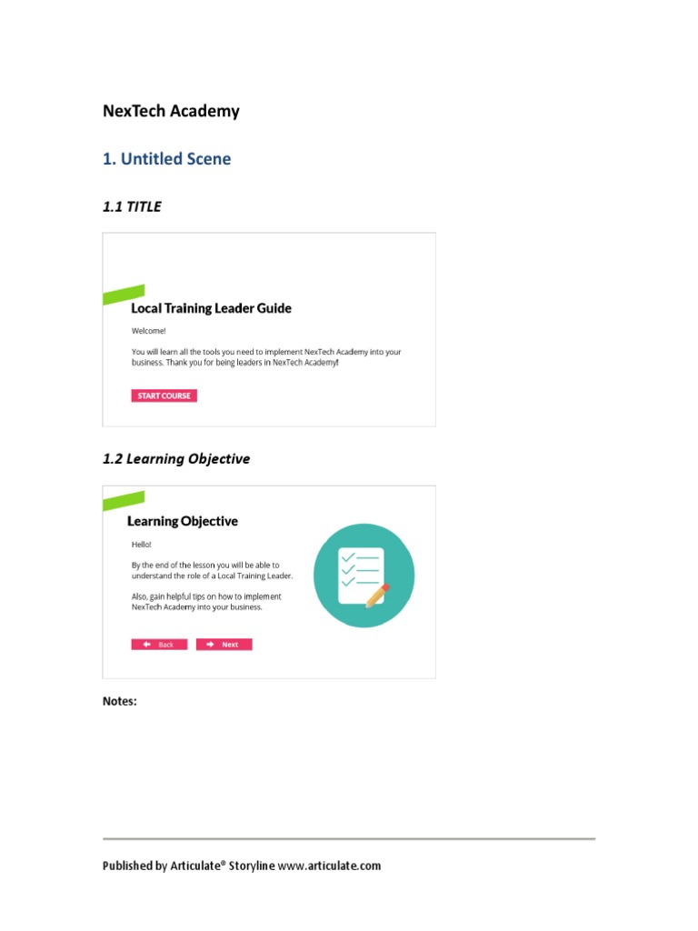 Nextech Academy Storyboard | PDF | Multiple Choice | Teaching