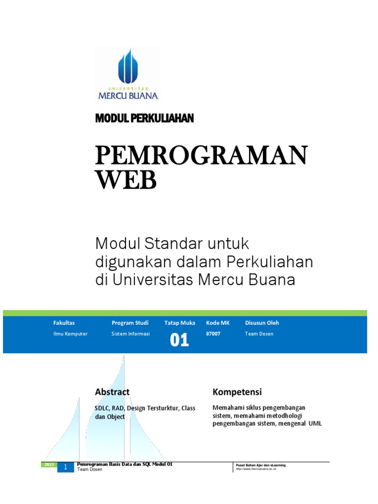 Modul Pemrograman Basis Data Dan SQL PDF | PDF