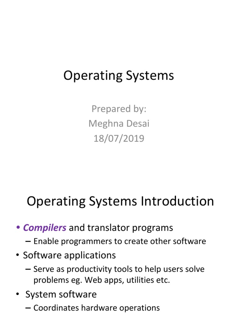 Operating Systems | PDF | Operating System | Computer Program