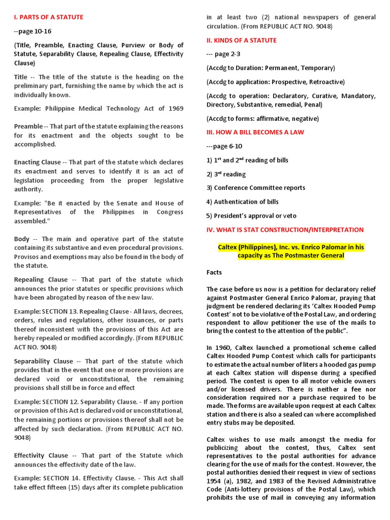 Statcon Cases | PDF | Repeal | Marriage