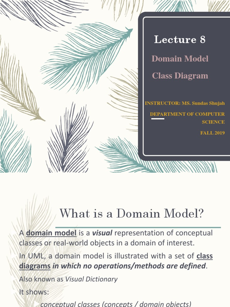 Lecture 8-Domain Model and Class Diagrams | PDF
