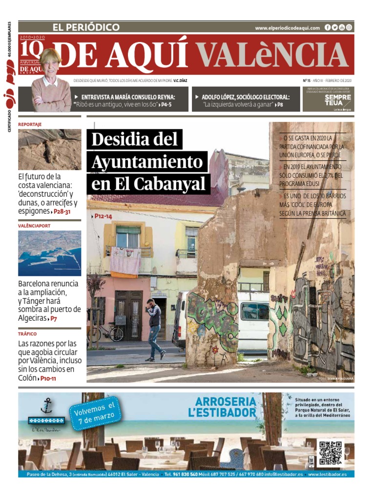 "El Periodico de Aquí" Valencia (Febrero 2020)