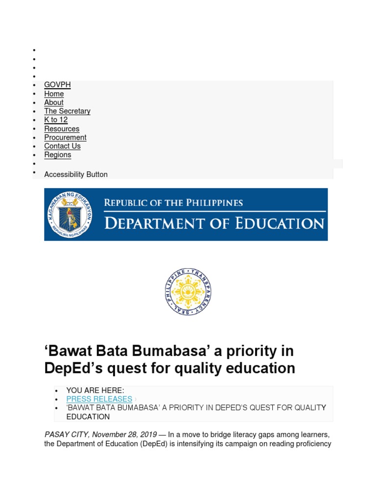 Bawat Bata Bumabasa | PDF
