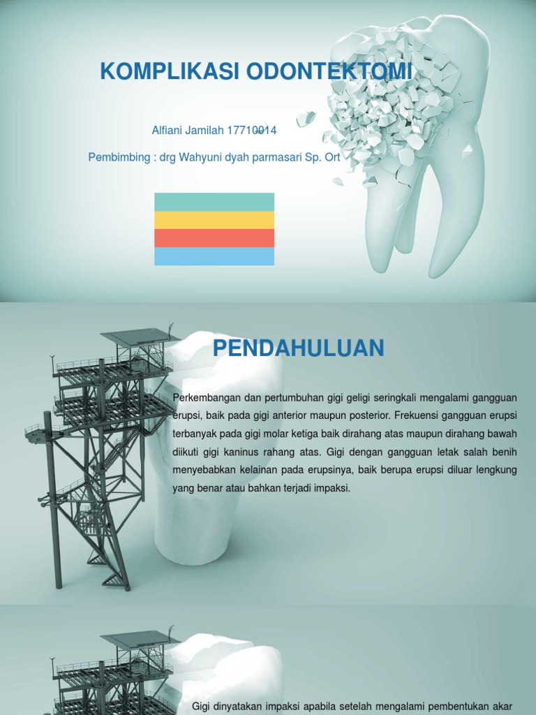 Komplikasi Odontektomi | PDF