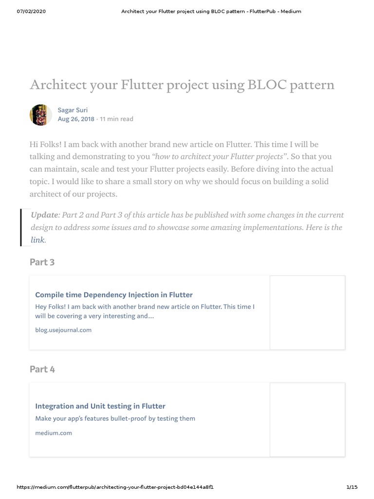 Architect Your Flutter Project Using BLOC Pattern - FlutterPub - Medium ...