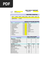 Safety Man Hour Report | PDF