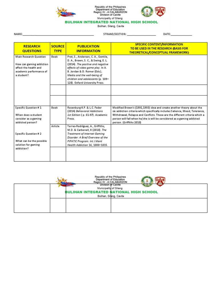 Activity Sheet PR1 Review of Related Literature | PDF