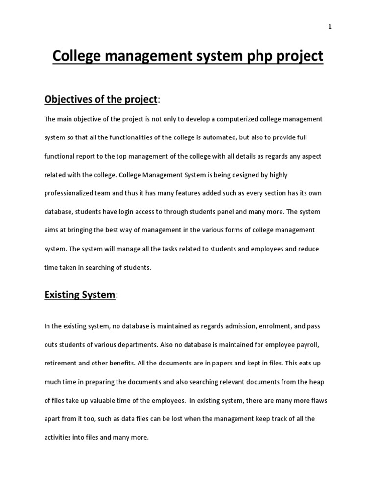 College Management System | PDF