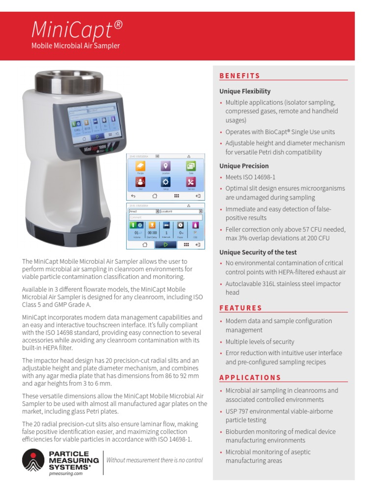 MiniCapt Mobile Microbial Air Sampler