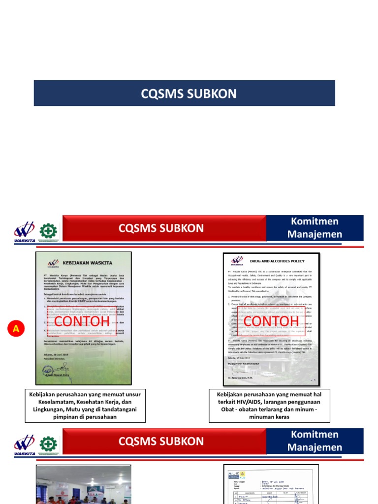 Contoh Dokumen CQSMS | PDF
