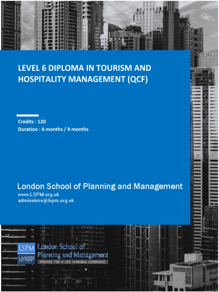 Level 6 Diploma in Tourism and Hospitality Management | PDF