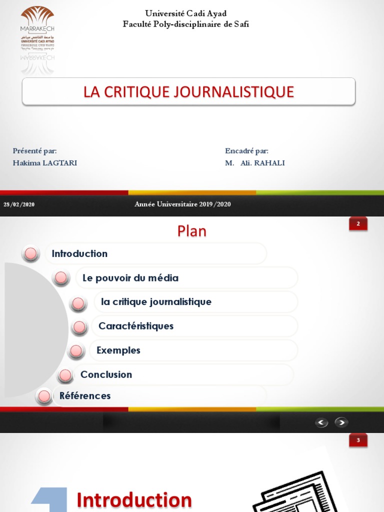La Critique Journalistique | PDF | Fiction générale