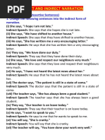 Narration Change Exercises | PDF | Home & Garden | Religion & Spirituality