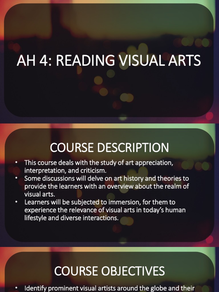 Reading Visual Arts | PDF | Social Science | Art