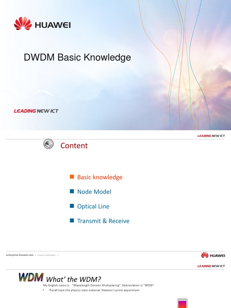 Huawei - DWDM Basic OTN Product Intro | PDF