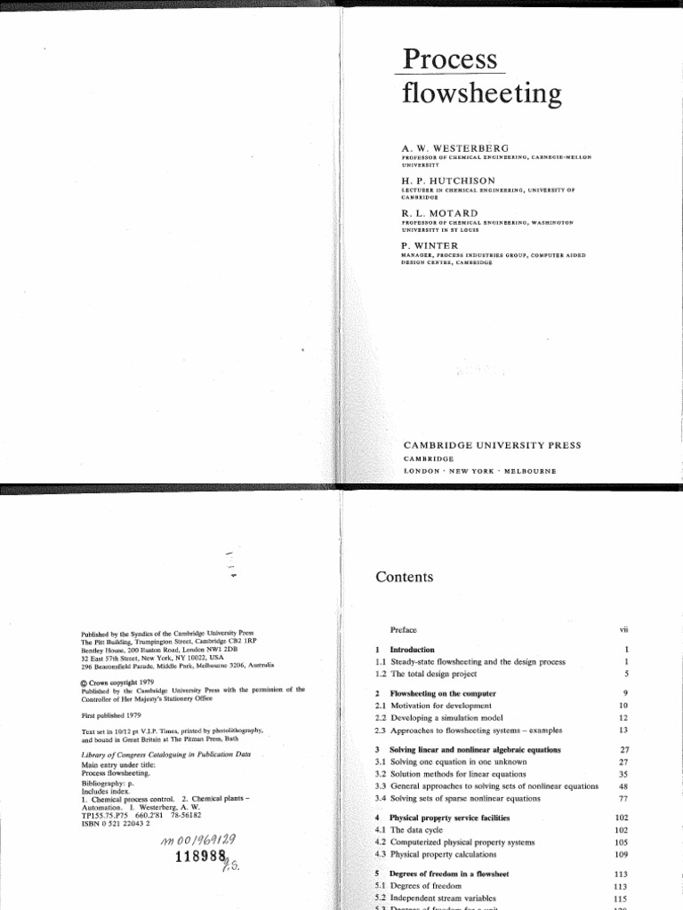 Process Flow Sheeting Text Book PDF | PDF