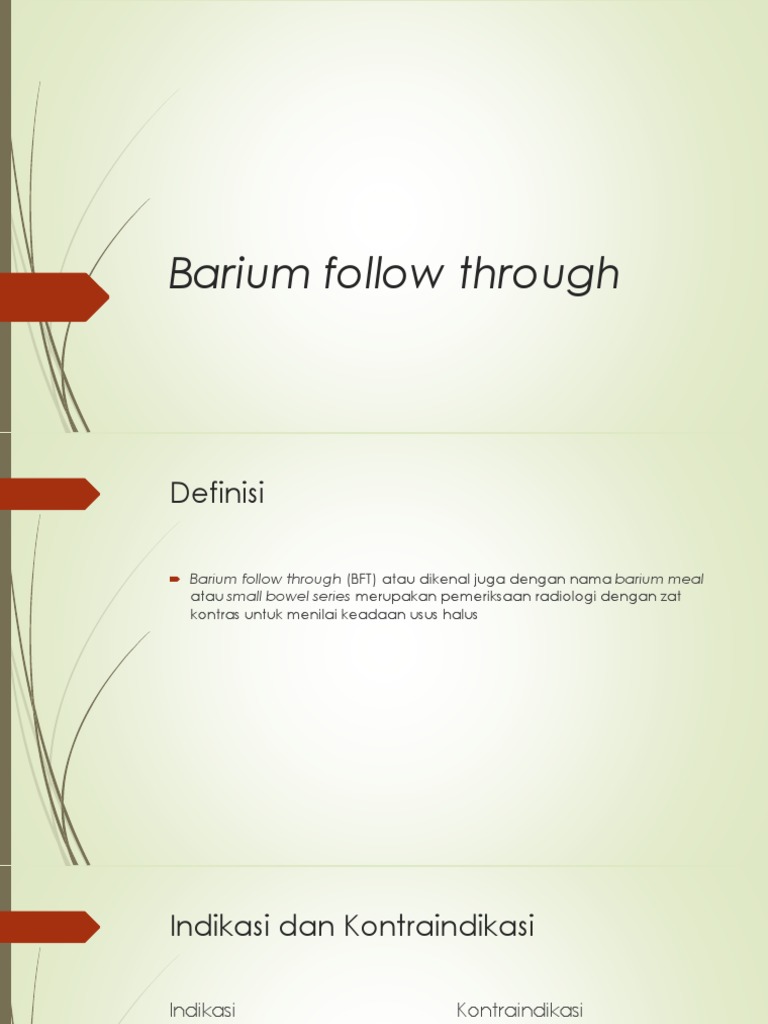 Barium Follow Through | PDF