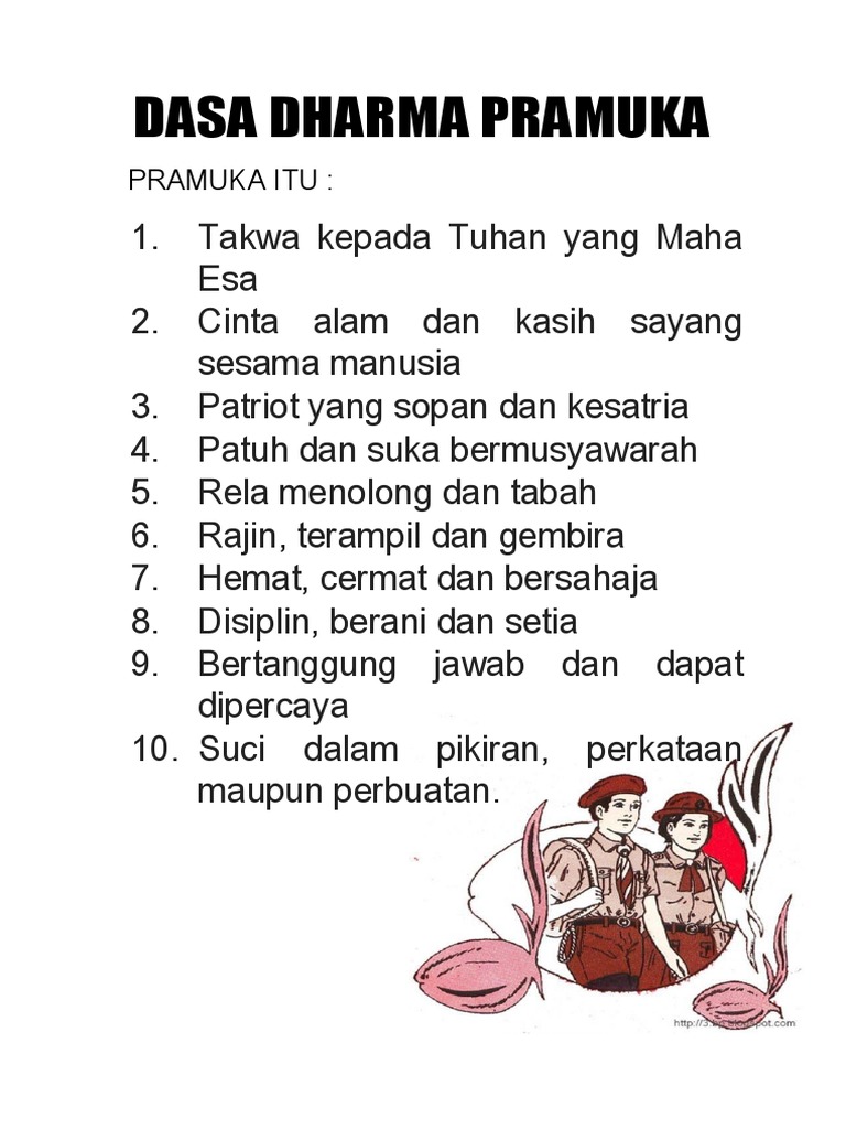 Dasa Dharma Pramuka | PDF
