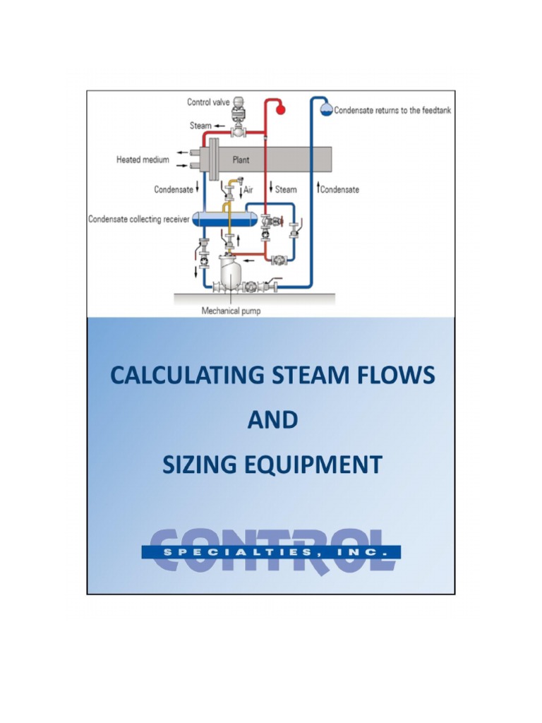 Steam Flow Calculation and Sizing Guide | PDF | Home & Garden ...