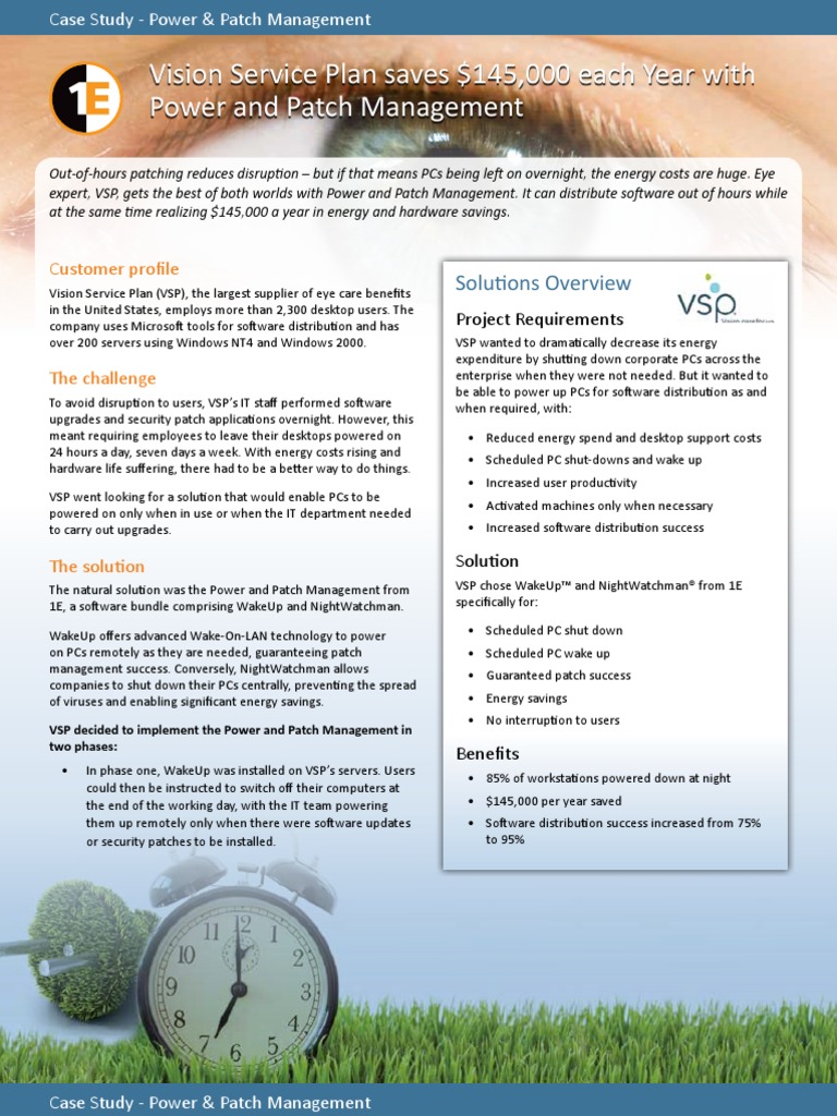 Vision Service Plan | PDF | Personal Computers | Workstation