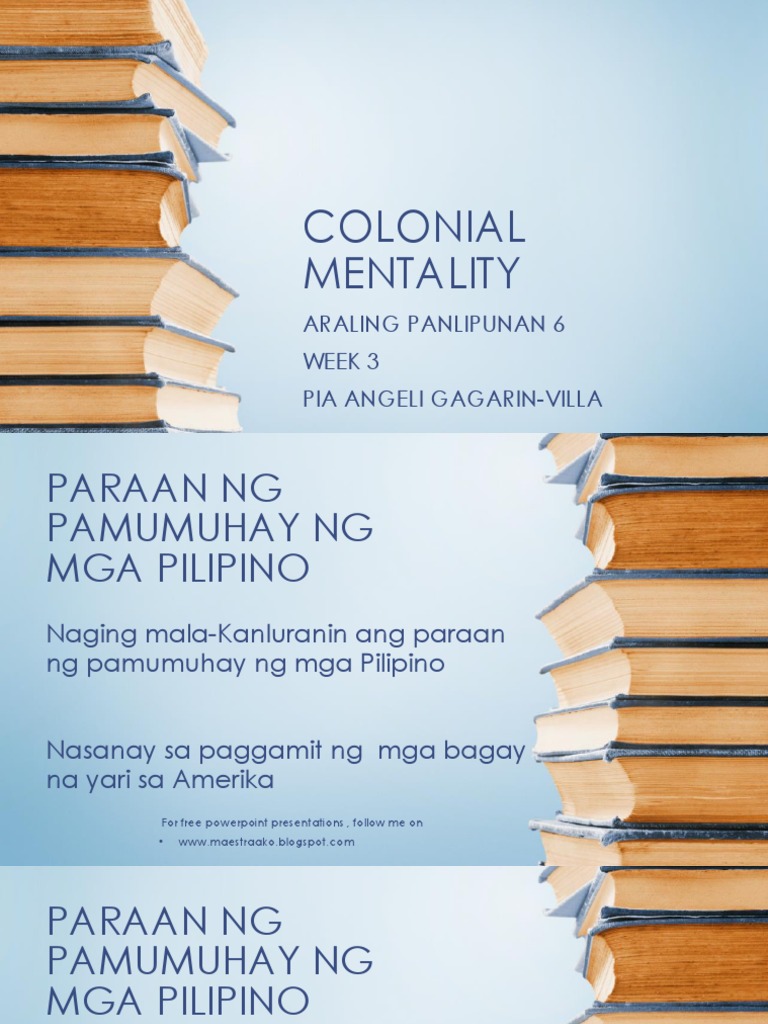 Colonial Mentality - PPSX | PDF