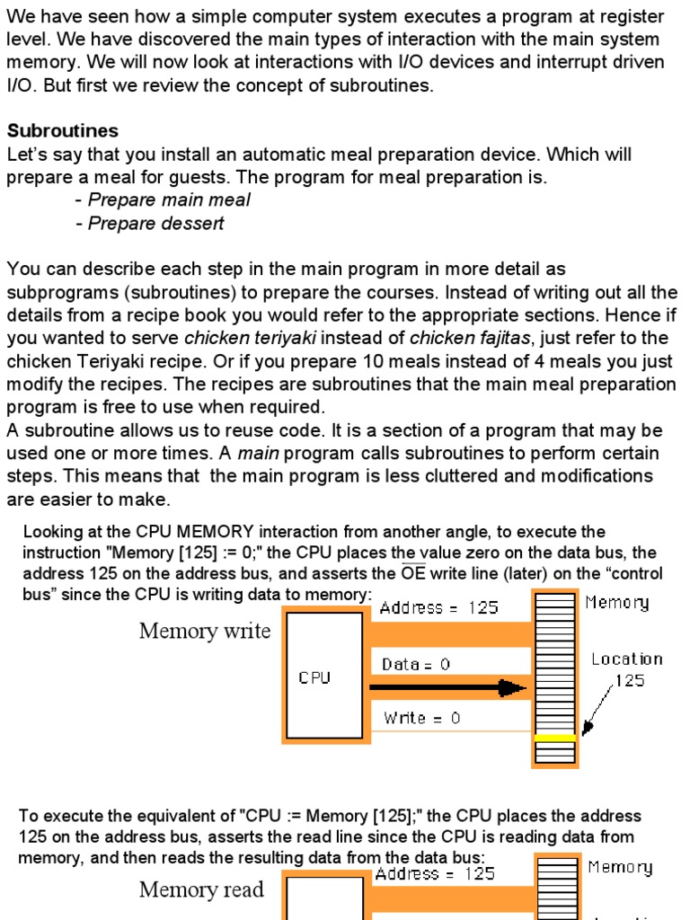 Build A PC Arch 2009 3 Subroutines and Interrupt Routines | PDF ...