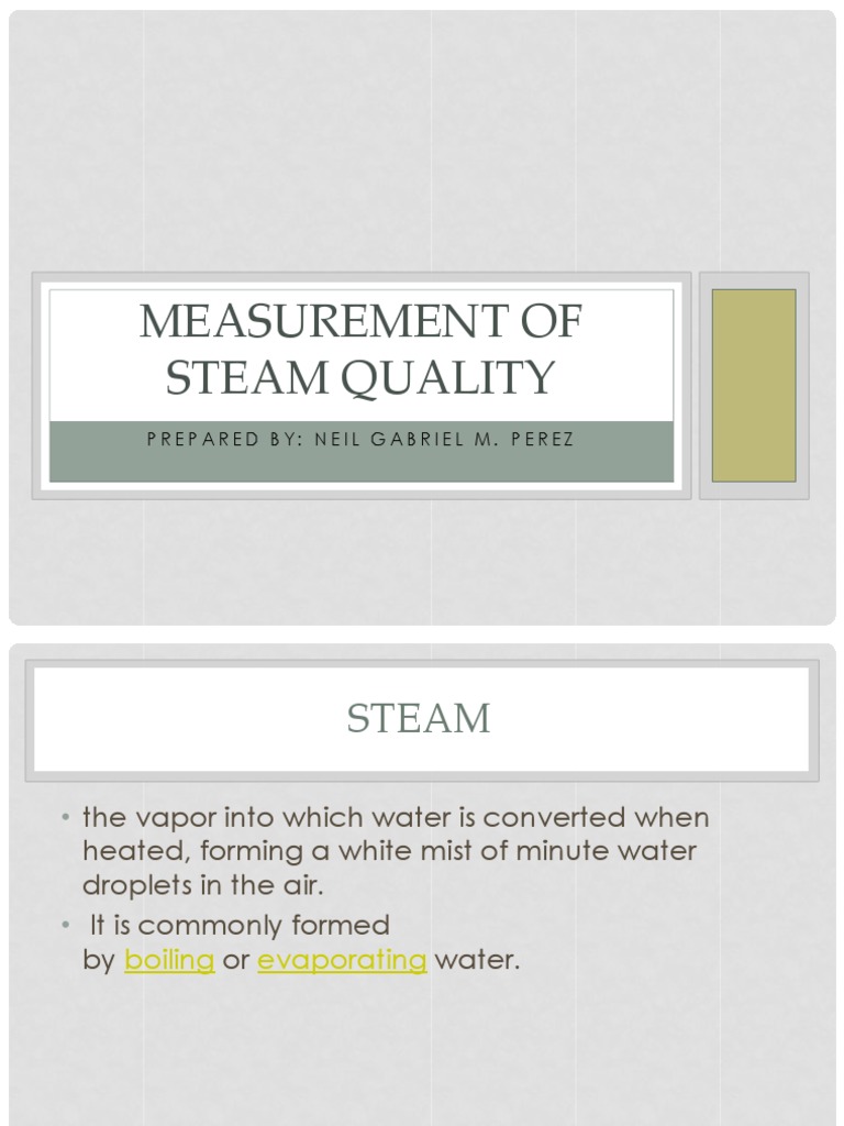 Measurement of Steam Quality | PDF