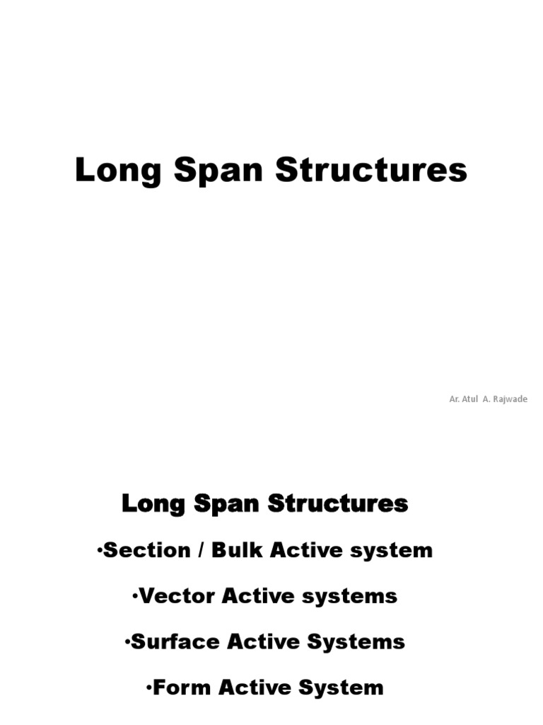 Long Span Structures PDF | PDF | Home & Garden | Art