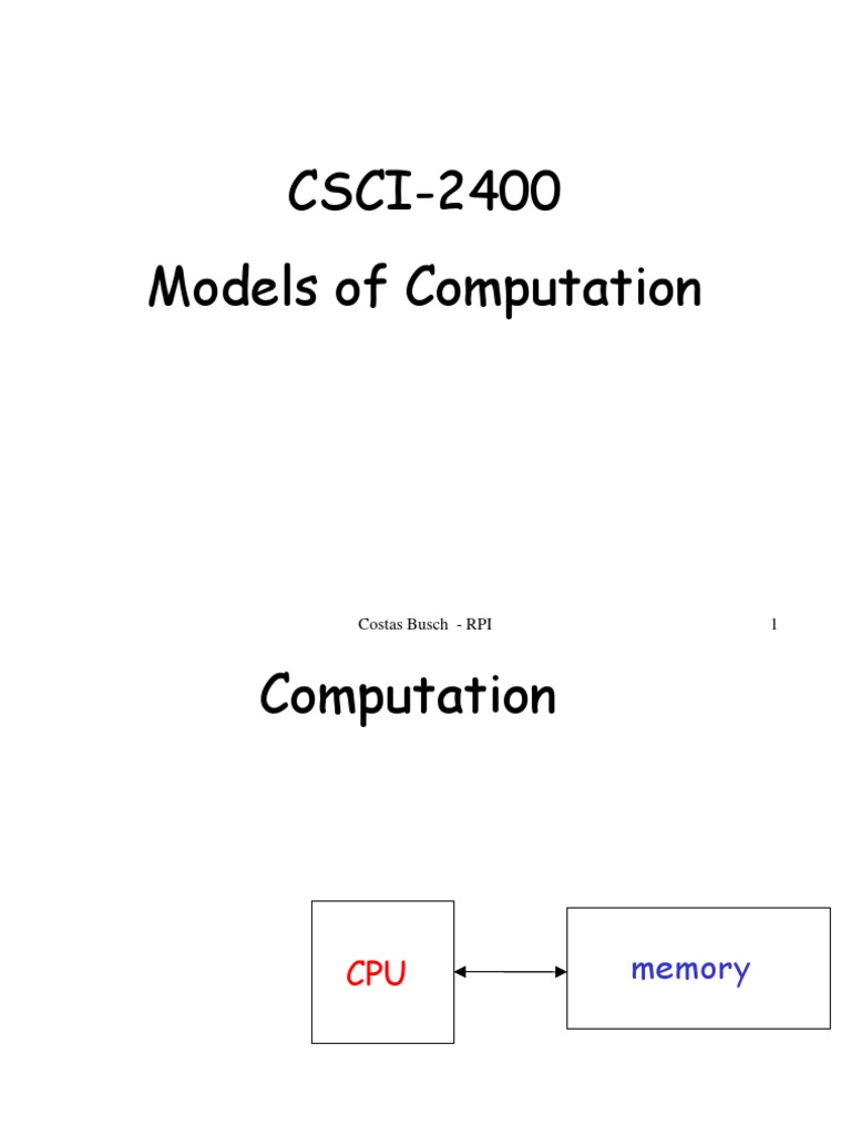 Models Of Computation An Introduction To Finite Automata Pushdown Automata And Turing 9077