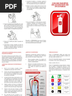 Triptico - Programa Emergencias - Uso Extintores | PDF | Salud y bienestar