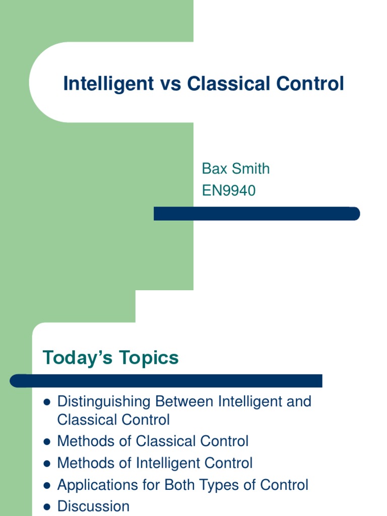 Intelligent VS Classical Control | PDF | Teaching Methods & Materials ...