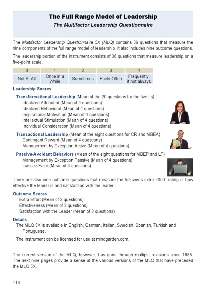 MLQ Development Validity Reliability | PDF