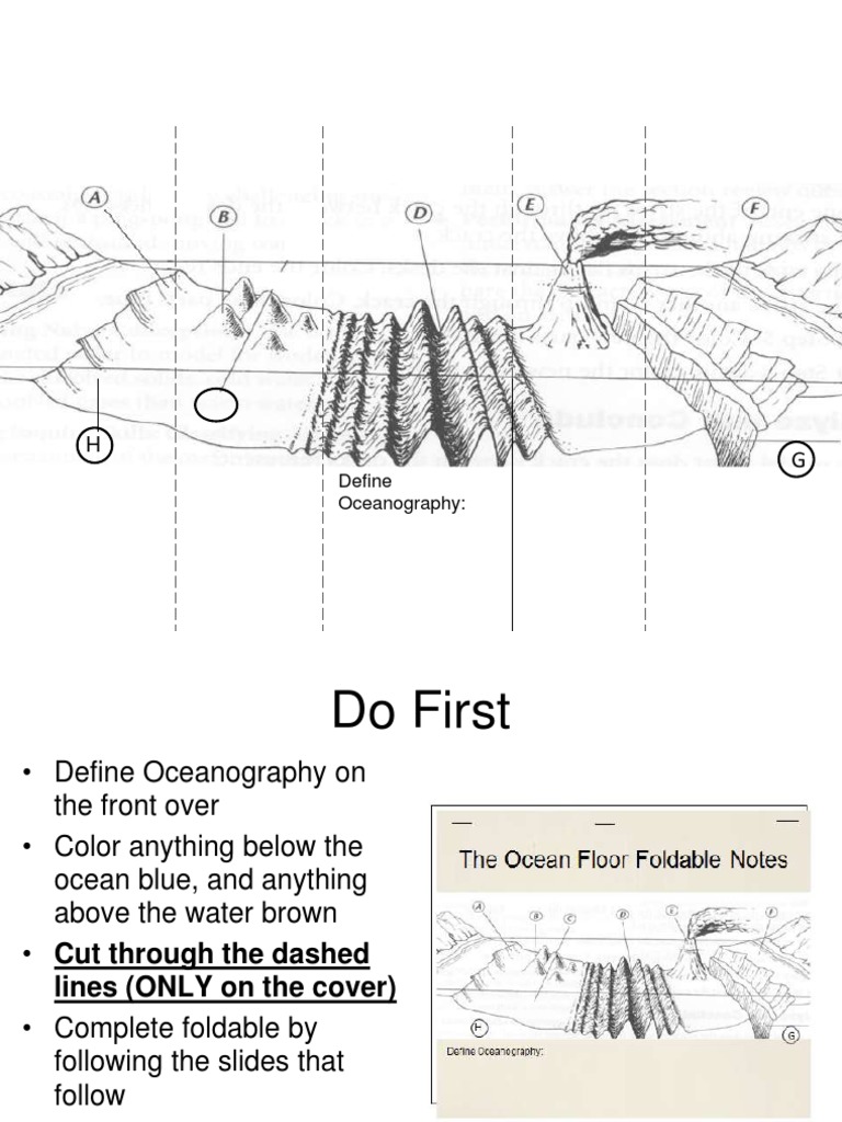 The Ocean Floor Foldable Notes | PDF