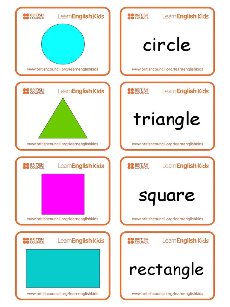 Flashcards Shapes | PDF | Home & Garden