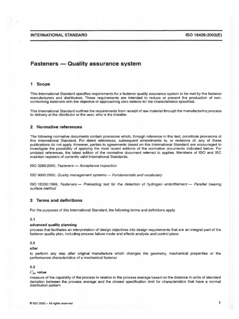 Norma Iso 16426 PDF | PDF