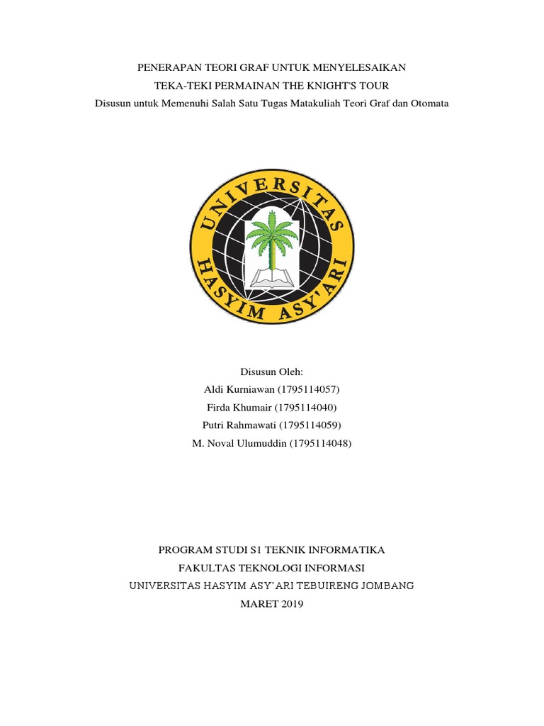 Penerapan Graf Hamilton Untuk Menyelesaikan The Knight's Tour | PDF
