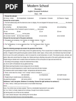 Grade 8 Admission Test Questions | PDF | Atmosphere