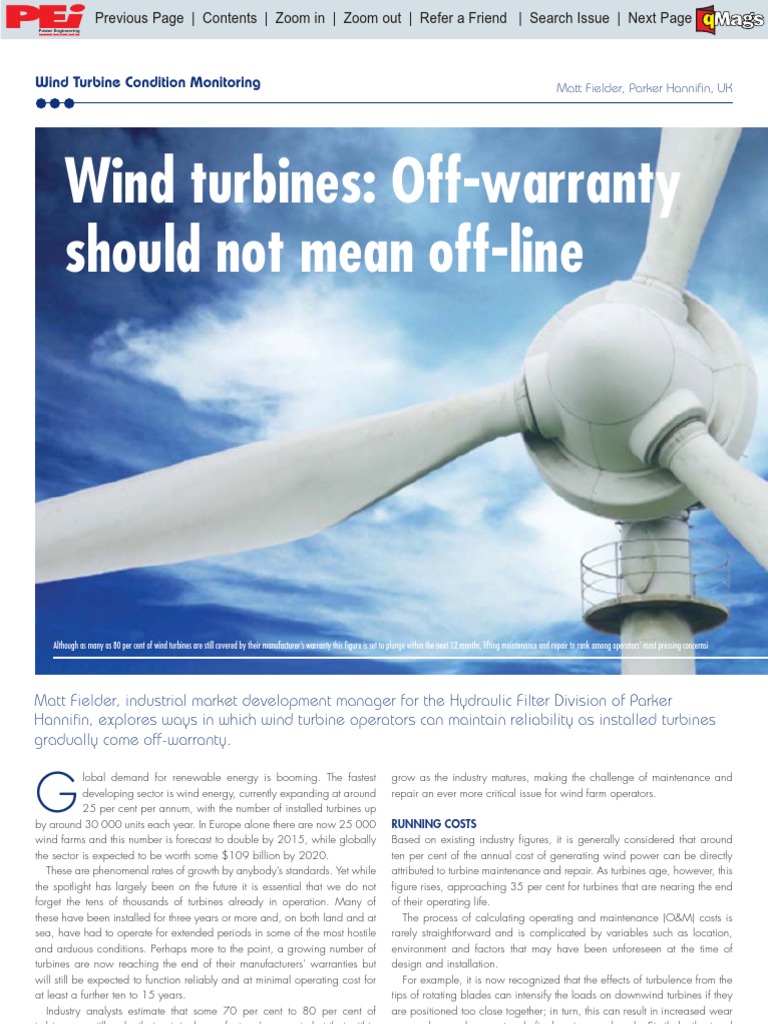 Wind Turbines From PEI 20100901 Sep 2010 | PDF | Wind Power | Wind Turbine