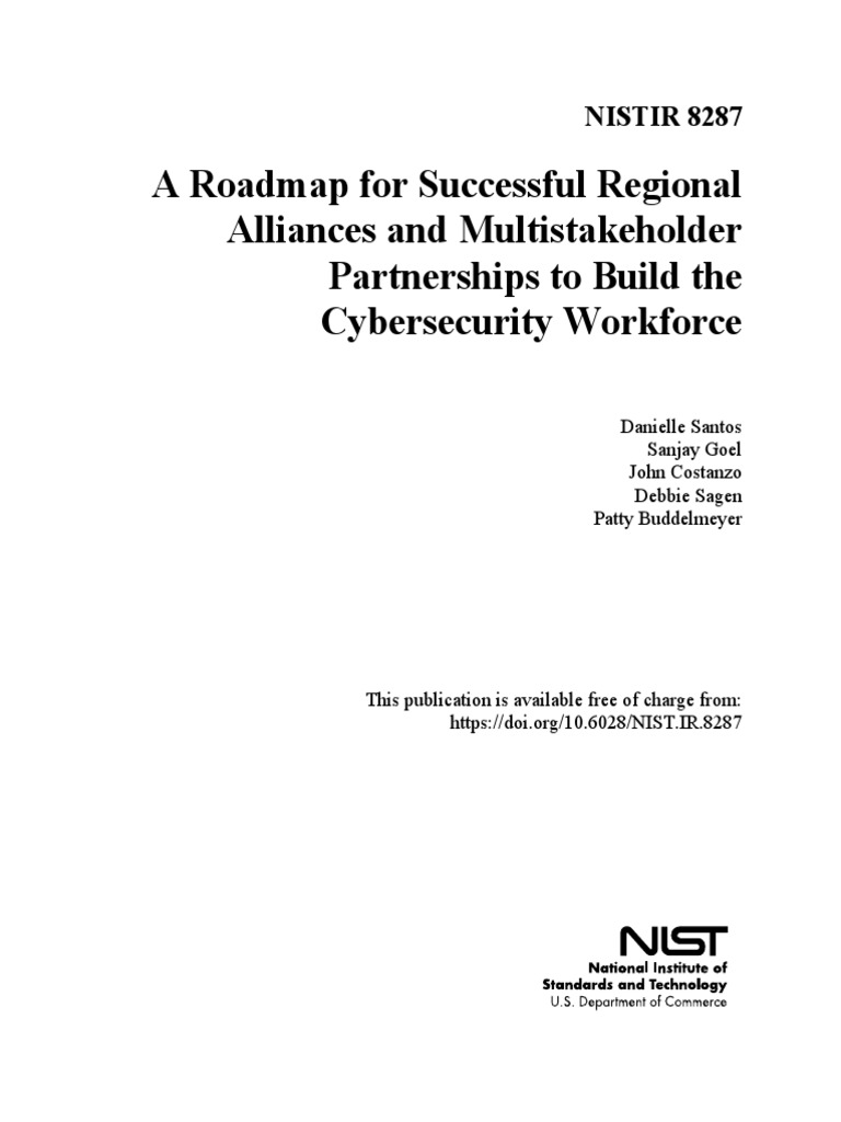 NISTIR 8287 Cybersecurity Workforce | PDF