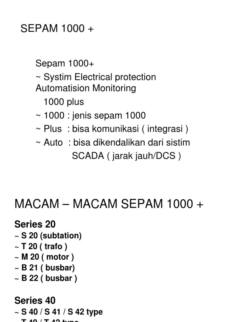 Sepam 1000+ | PDF | Technology & Engineering