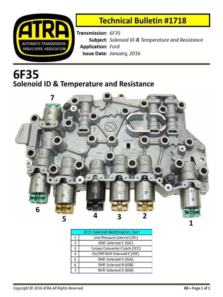 6f35 Resistance Value | PDF | Motor Vehicle | Automotive Industry