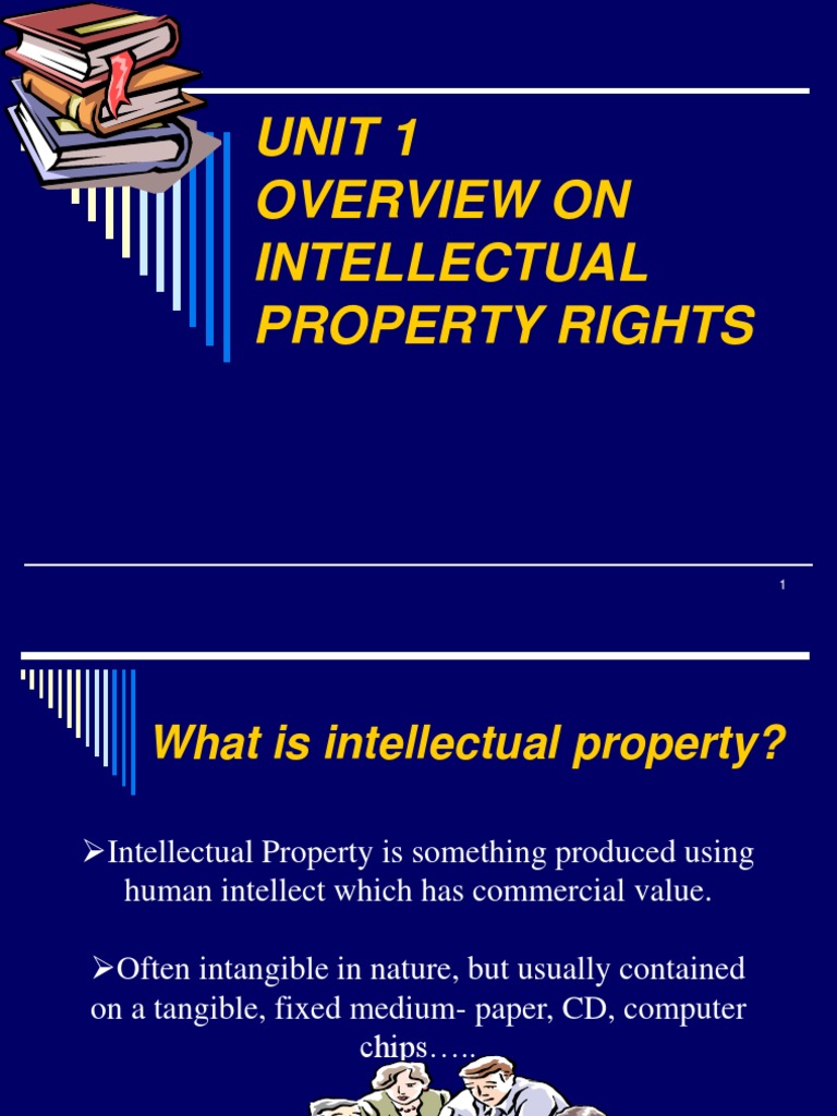 Unit 1 Ipr | PDF | Intellectual Property | Trademark
