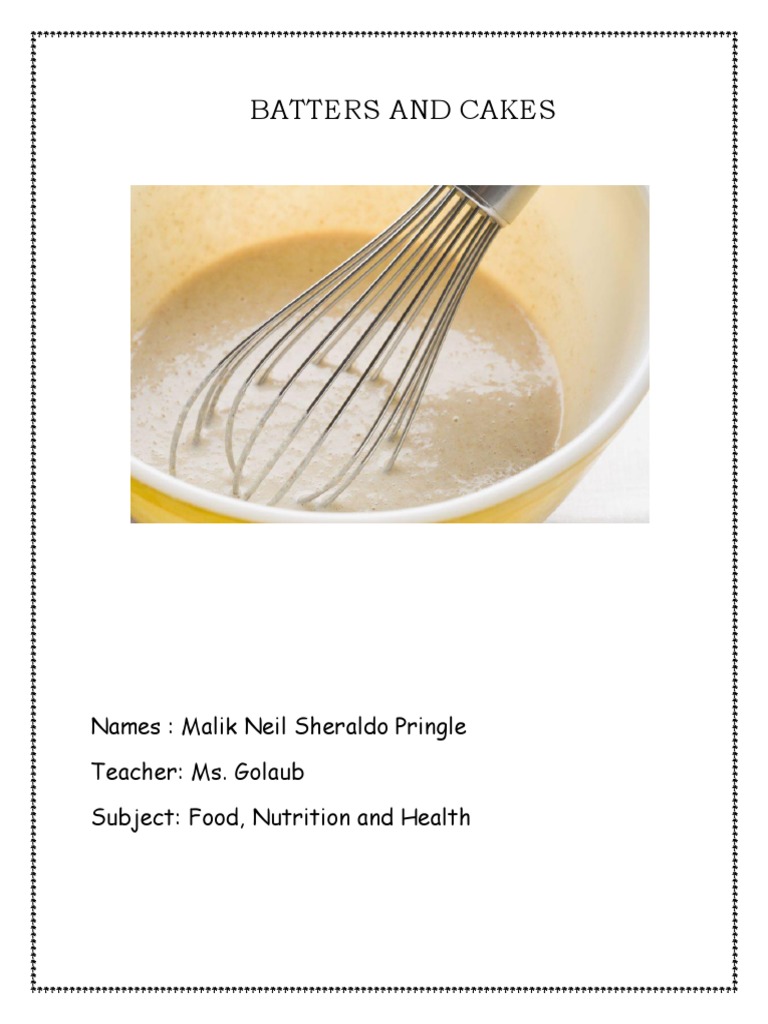 BATTERS | PDF | Batter (Cooking) | Cakes