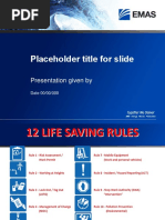 TAQA's 12 Essential Safety Rules | PDF | Safety | Personal Protective ...