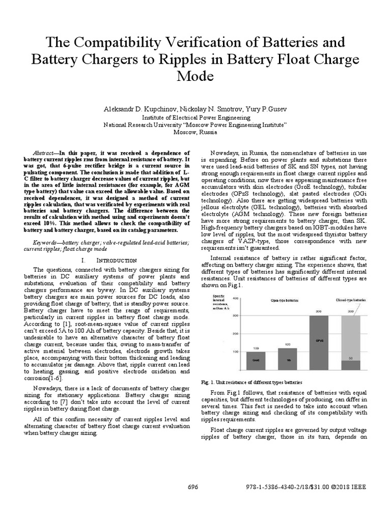 Battery Ripple Current | PDF | Battery Charger | Capacitor