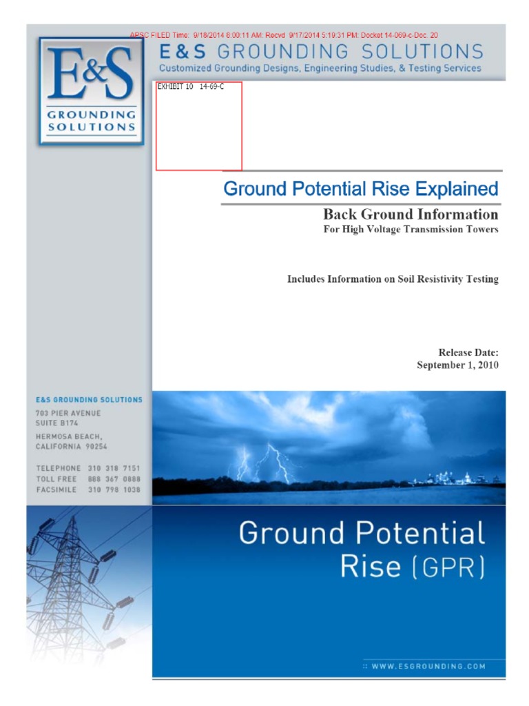 Ground Potential Rise Explained | PDF