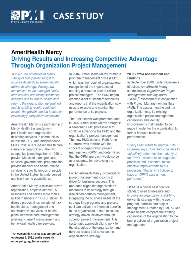 AmeriHealth Mercy Case Study New PDF | PDF